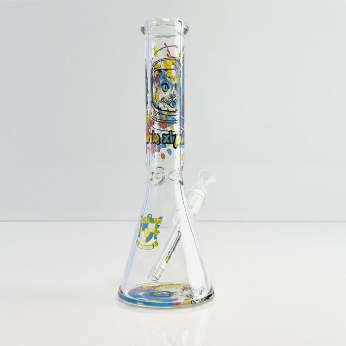 Phoenix Star Waterpipe 14" Inch - Beaker Decals Space Cat (PHX451 ...