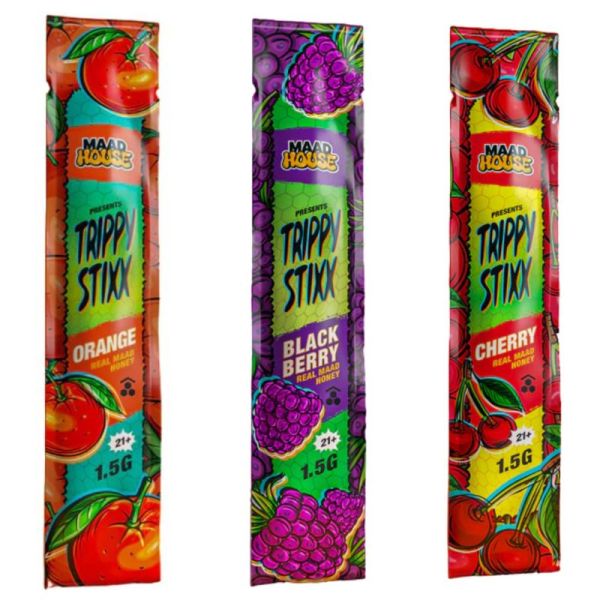 Maad House Trippy Stixx Maad Honey - 1.5 Grams - 5 Counts Per Pack