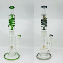 Sense Glass Waterpipe - Straight With Freezable Coil And Double Matrix ...