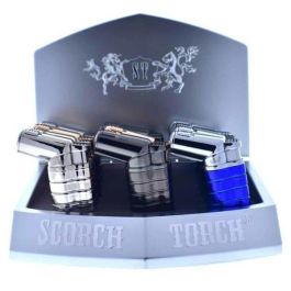 Torch Scorch 4t Quad Flame Lighters - Assorted Color - 6 Per Display